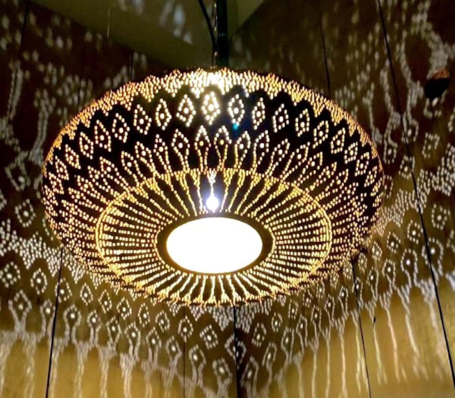 Moroccan Lamp - Boho Decor - Ceiling Light - Moroccan Pendant Light ...