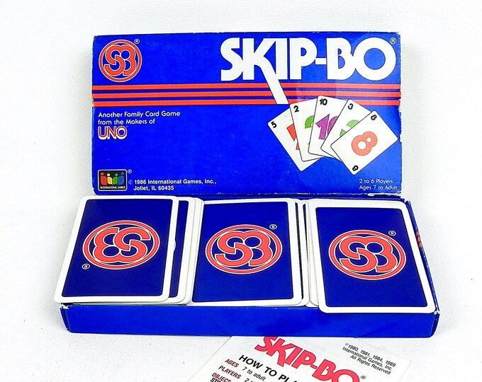 1986 Skip-bo Card Game COMPLETE! | Vintage Card Game for All Ages | 18 ...