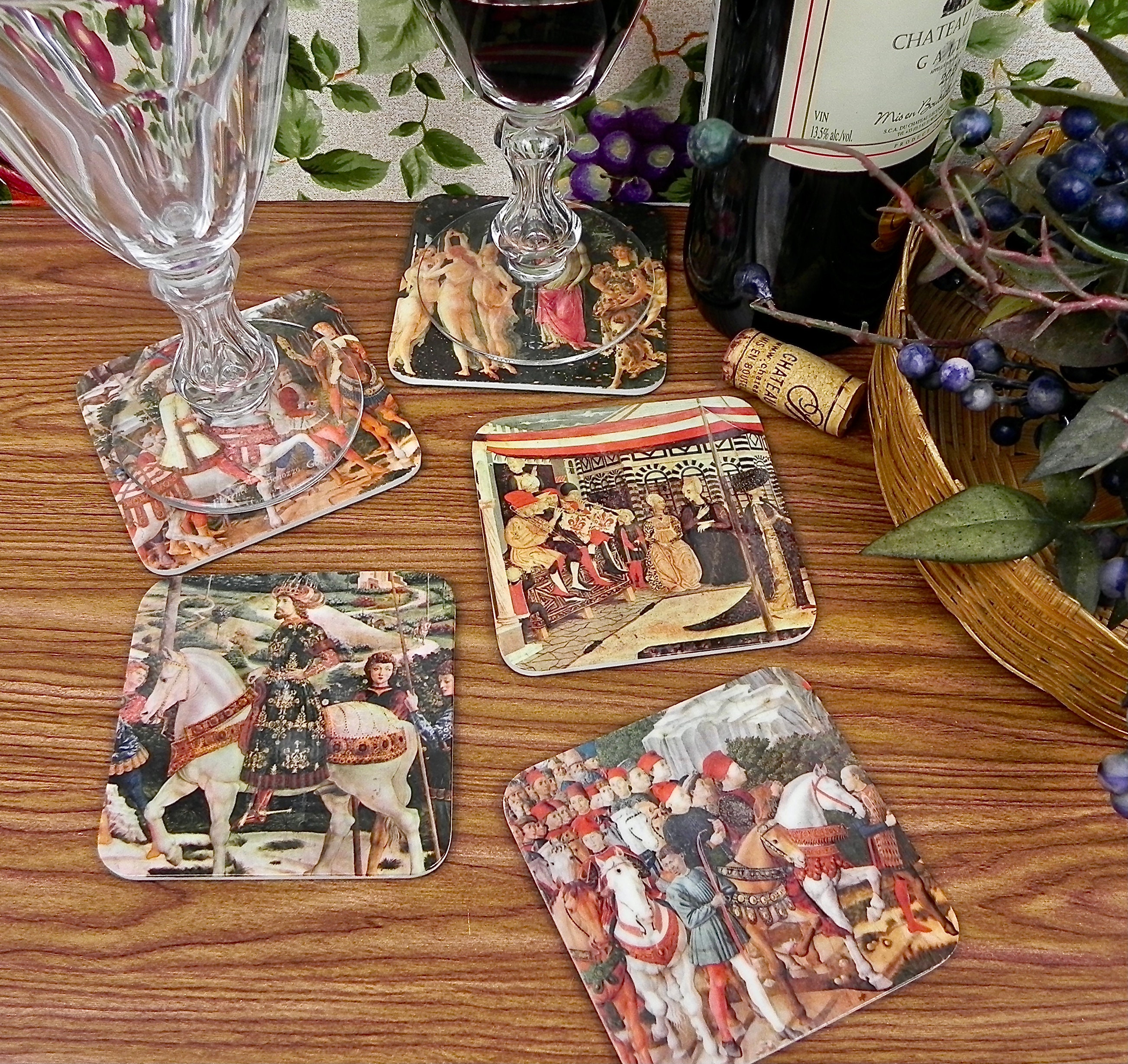 Italian Renaissance Coasters Medici Family Florence Drink - Etsy