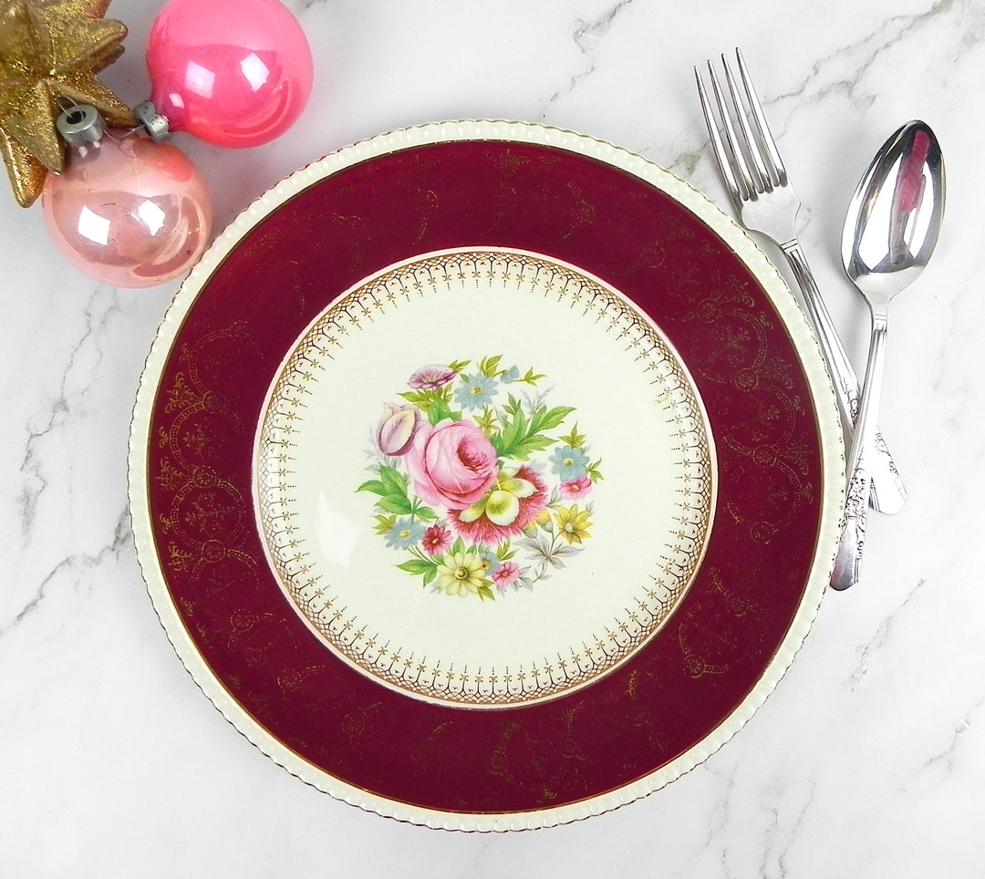 Antique Charger Plate Simpsons Ambassador Ware England Athlone 1940 ...