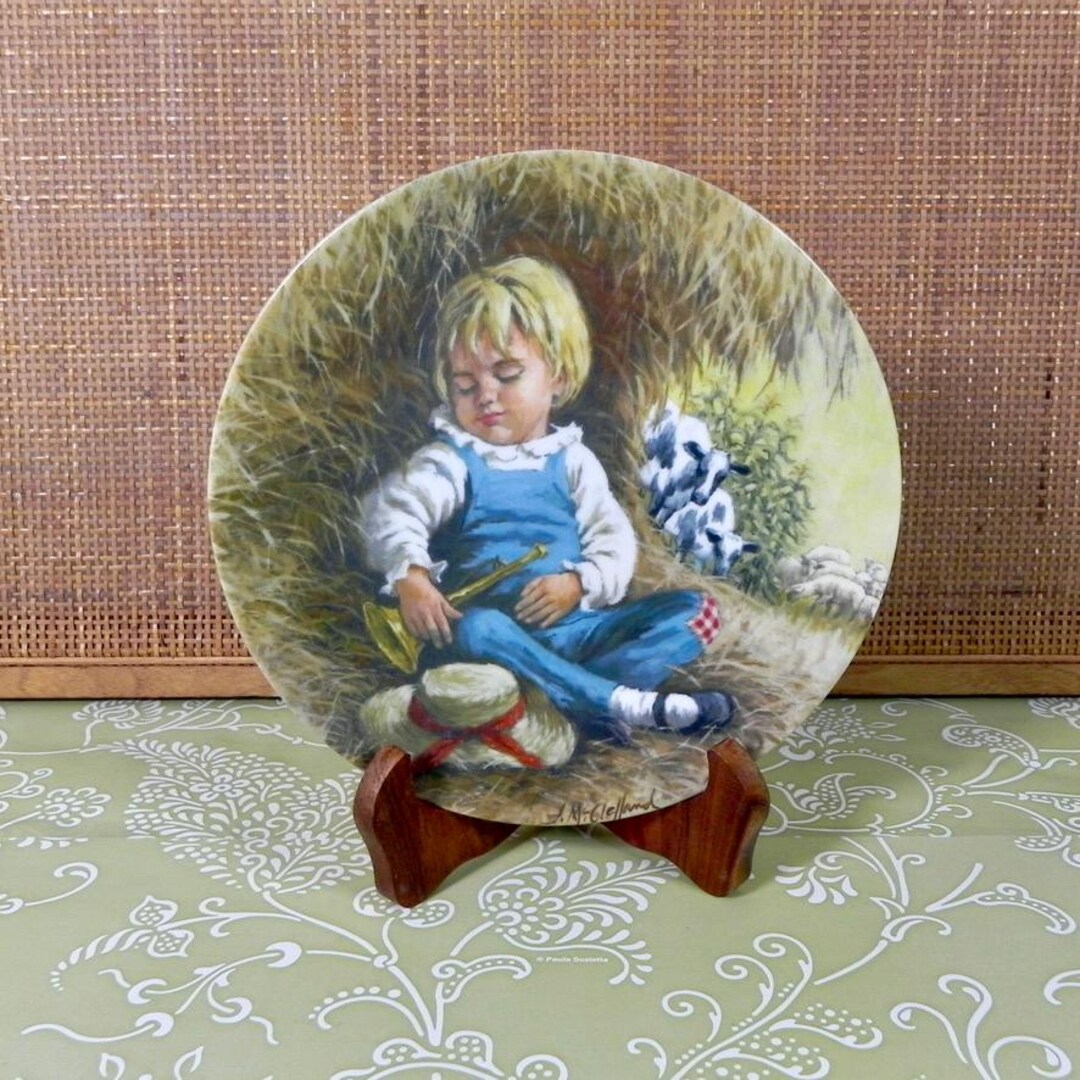 Little Boy Blue Collector Plate | Mother Goose Series John Mcclelland ...