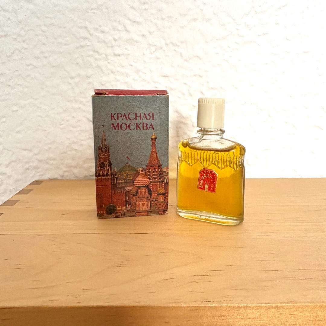 Red Moscow Perfume 1970s | Original Packaging and Full Product | Soviet ...