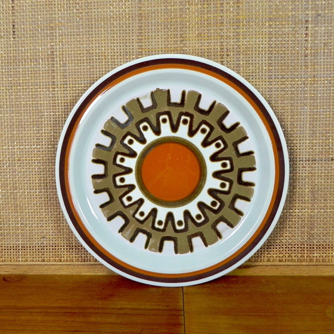 Haniwa Stone Aztec Japan Serving Plate & Bowl Mid-century Japanese ...