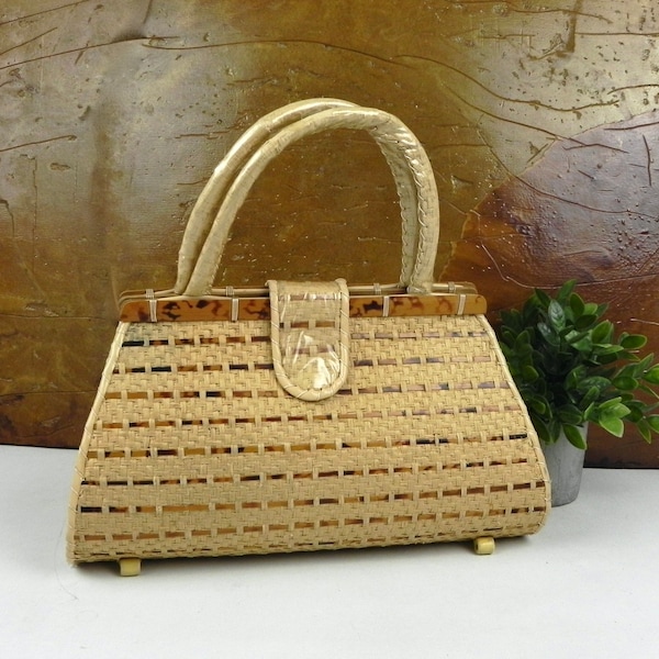 Wicker Handbag - Etsy