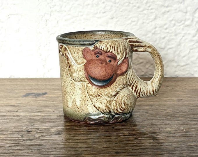 Monkey Mug Made in Japan | Vintage Drinkware | Novelty Animal Coffee or ...
