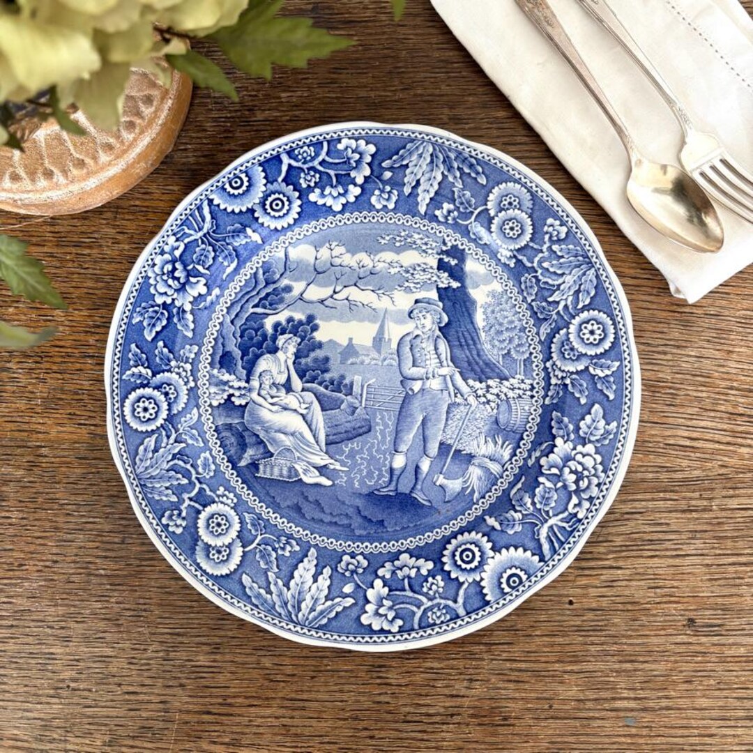 Spode Blue Room Collection 'woodsman' Plate 1816 | Country Core Blue ...