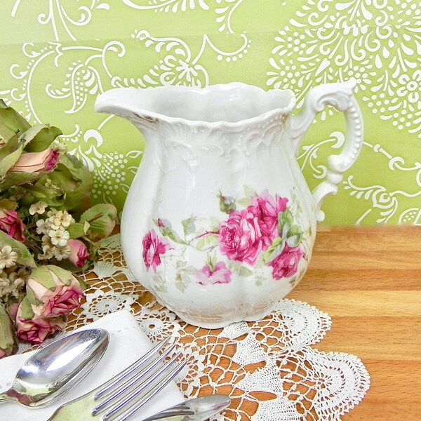 Pink Rose Pitcher - Etsy