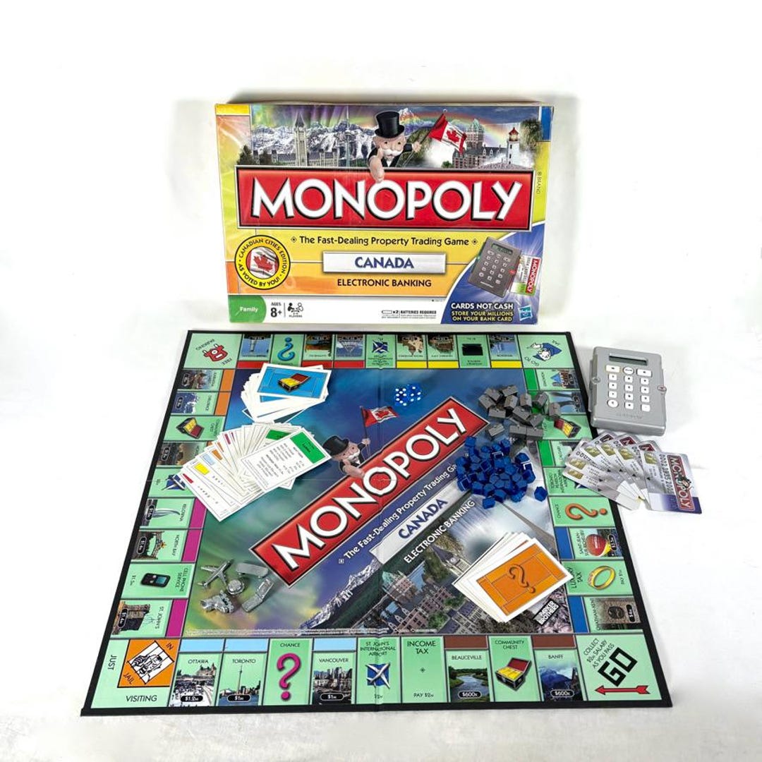 Monopoly Board Game Electronic Canada Version | COMPLETE | Cards Not ...