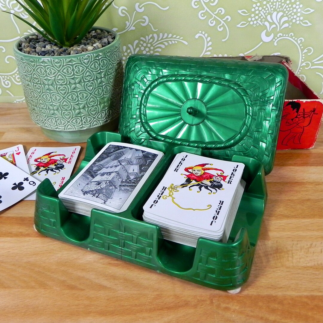 Vintage Playing Cards Caddy Xavier Cugat in Original Box Poker Night ...