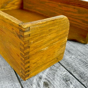 Old Wooden Desk Tray | in and Out Paper Tray | Legal & Letter Size ...