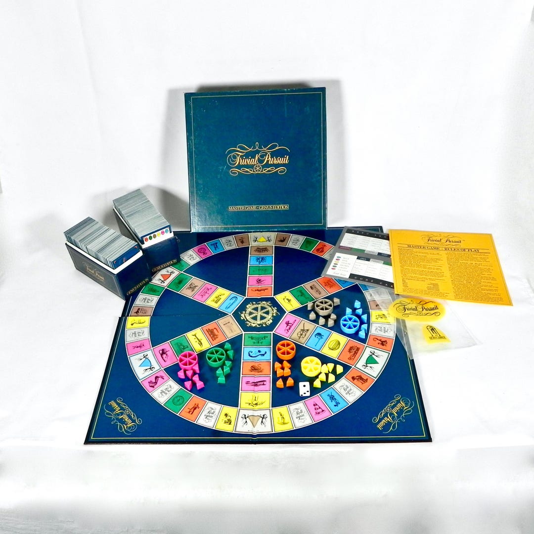 Trivial Pursuit Genus Edition | Master Game COMPLETE | Trivia Vintage ...