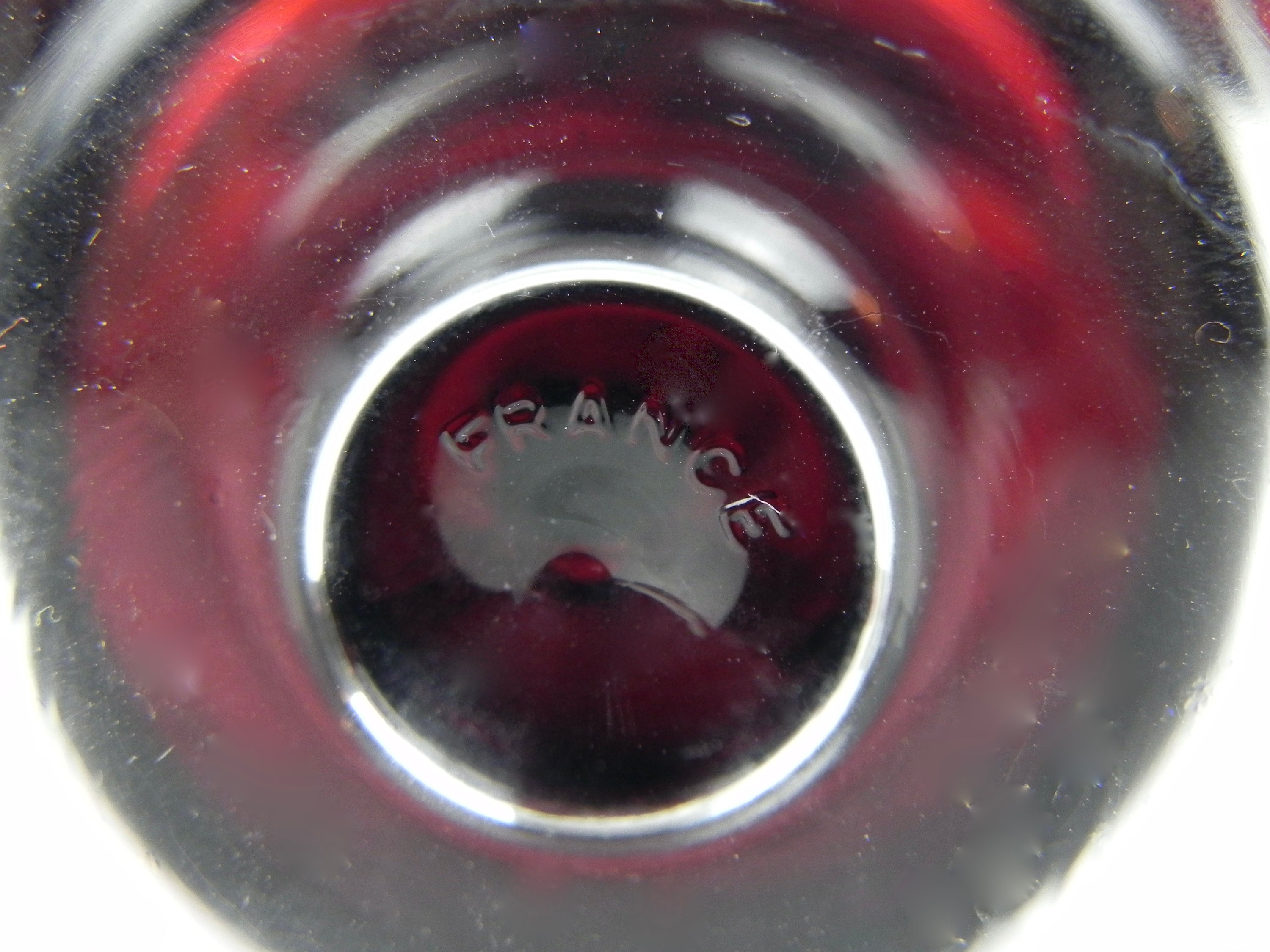 4 Oz Luminarc Ruby Red Glasses From Verrerie Cristallerie - Etsy