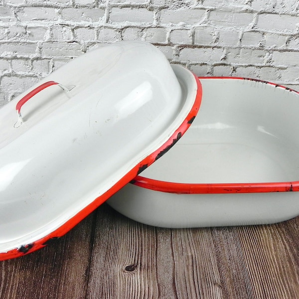White Enamelware - Etsy