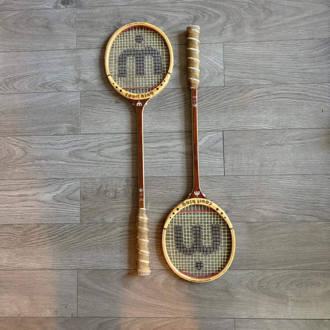 Vintage Matched Pair of Martin “court King” Wooden Squash Rackets ...