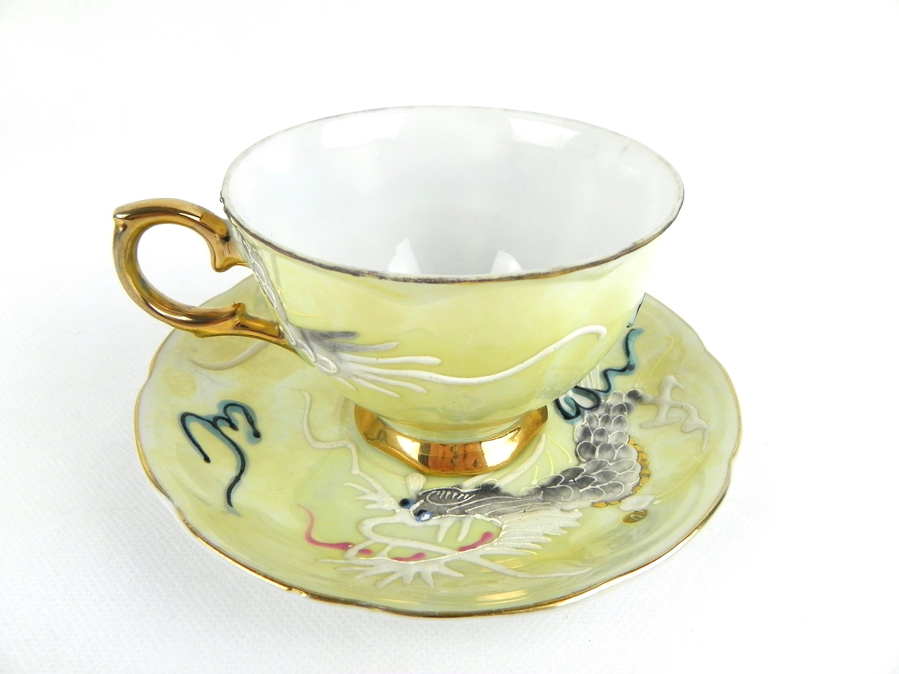 Dragon Tea Cup With Saucer Shafford Japan A-925 Dragonware | Etsy