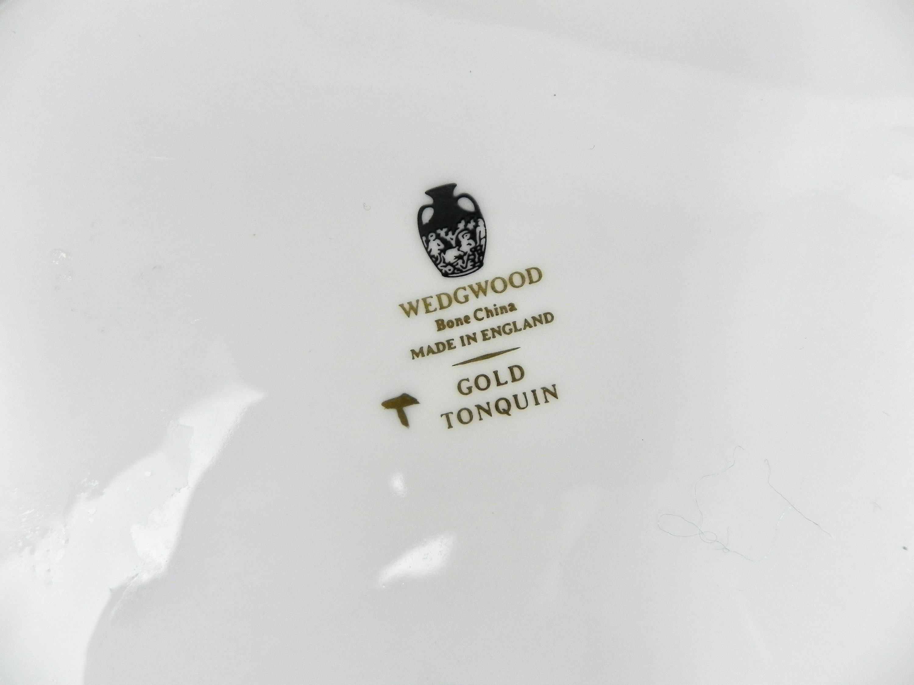 Wedgwood Gold Tonquin Plate | Gold Rose Oval Serving Plate | Fine ...