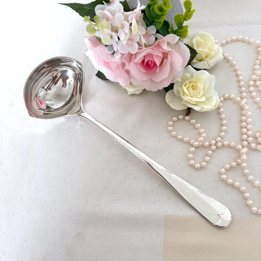 Silver Plated Large Ladle | Leonard Silver | Elegant Tableware Service ...