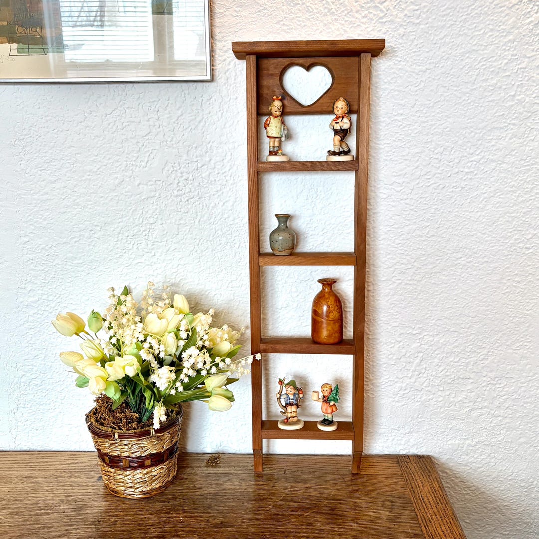 Vintage Solid Wood Wall Shelves Country Home Rustic Farmhouse Decor ...
