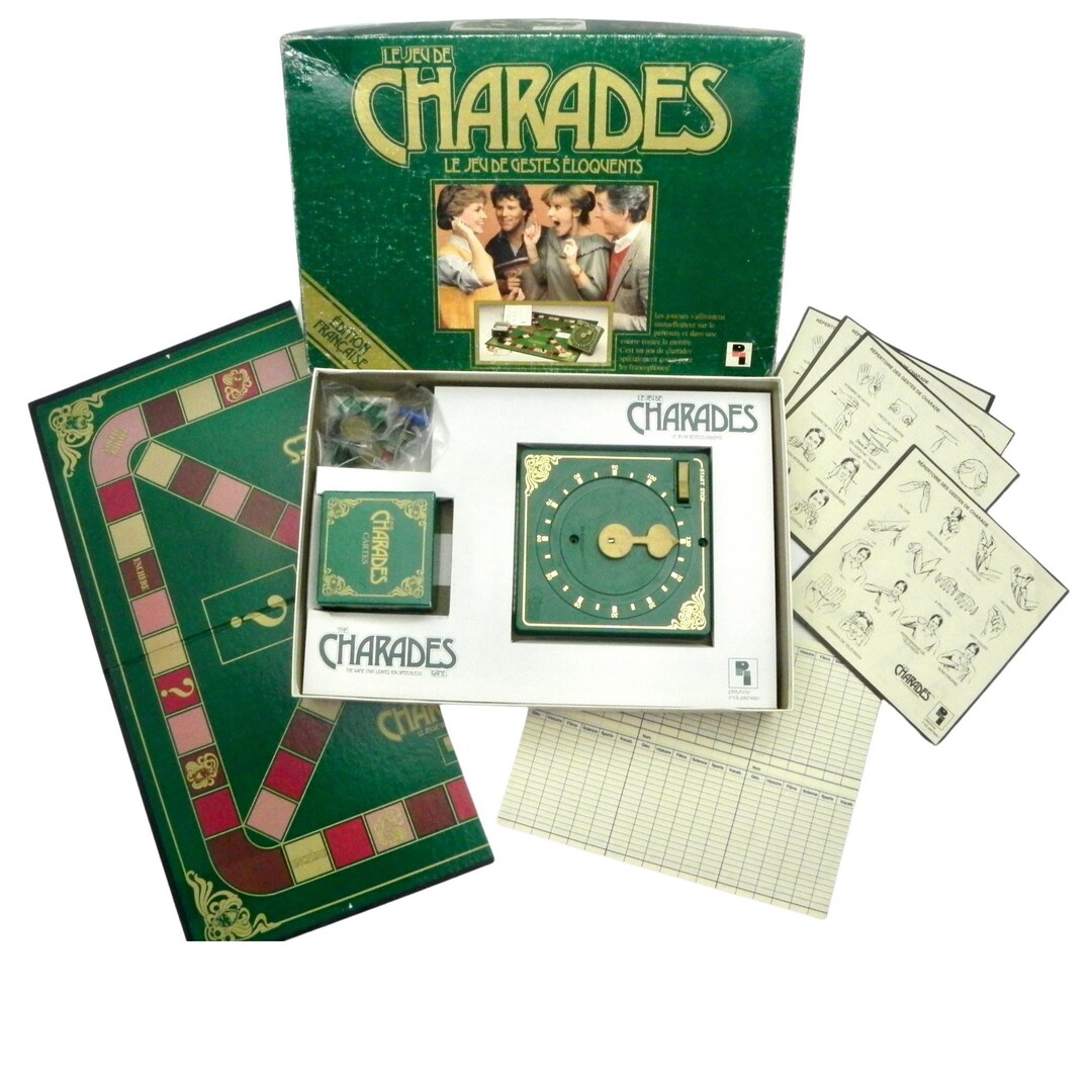 Charades Board Games 1984 | French Version NEVER USED | Learn French ...