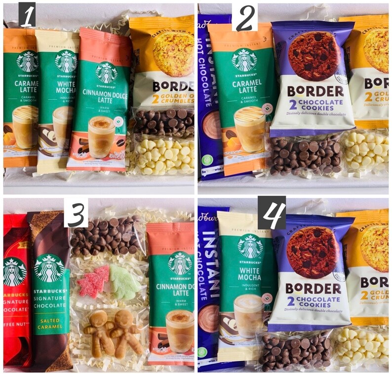Christmas Starbucks Hot Chocolate & Coffee Treats Box Set - Etsy UK