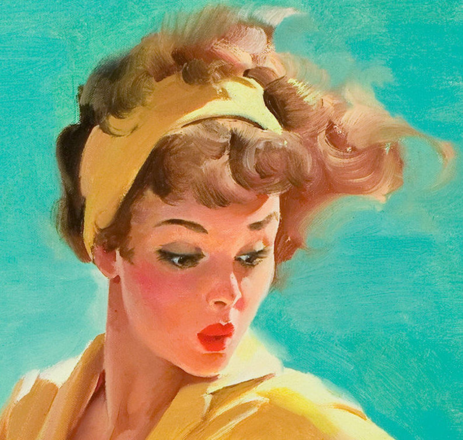 Skirting the Issue Vintage Style Elvgren Pin-up Motorcycle Poster - Etsy