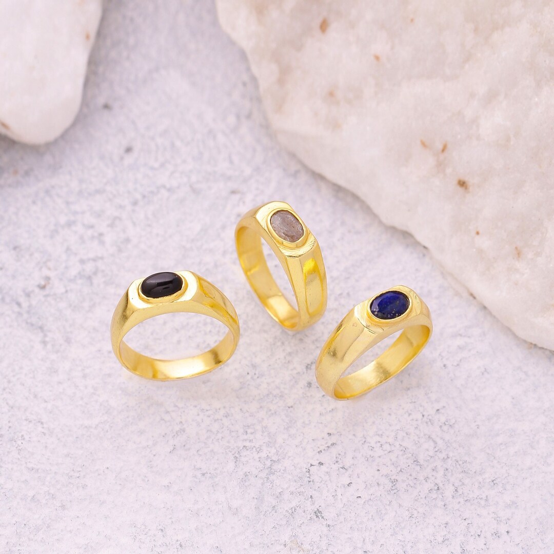 Minimalist Ring Gold for Women. Cute Dainty Rings. Small Stone Rings ...