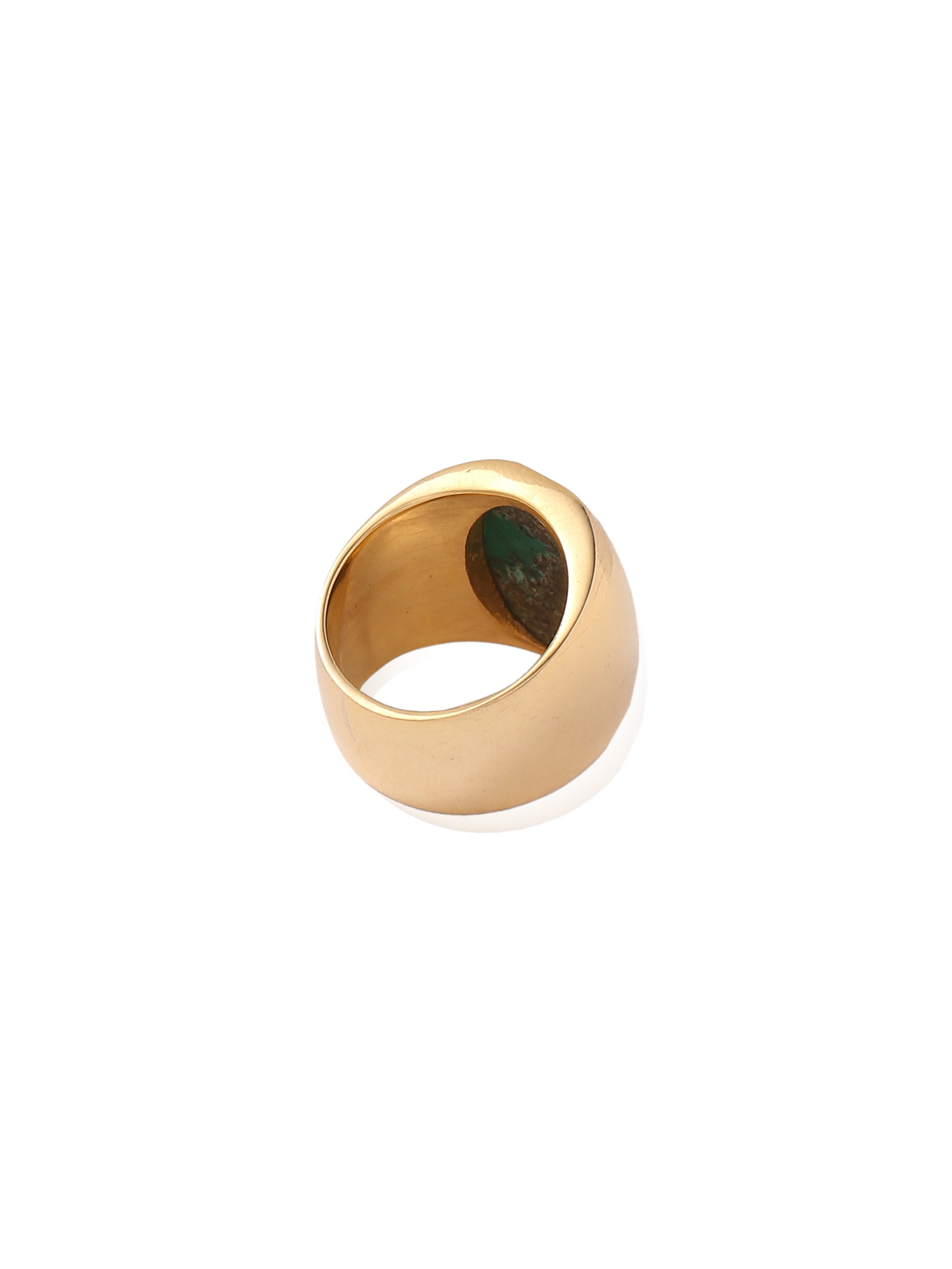 Bohemian Gemstone Ring Gold for Men Women. Malachite Citrine - Etsy