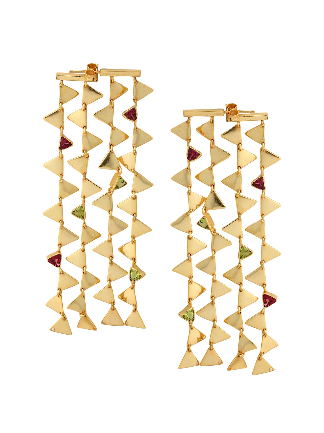 Dangle Earrings Gold. Statement Designer Long Earrings. Stylish Big ...