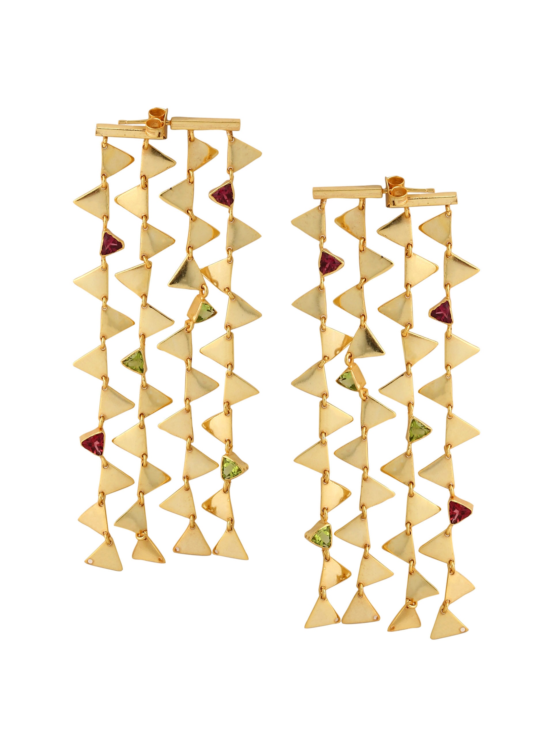 Dangle Earrings Gold. Statement Designer Long Earrings. Stylish Big ...