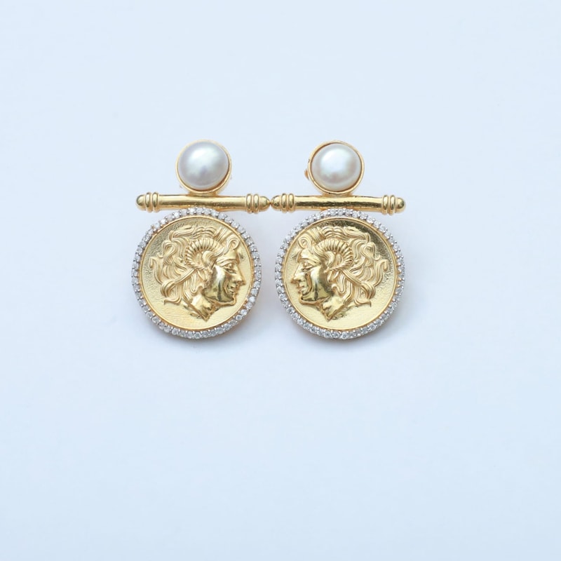 Coin Earrings - Etsy