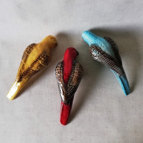 Ceramic Parrot - Etsy