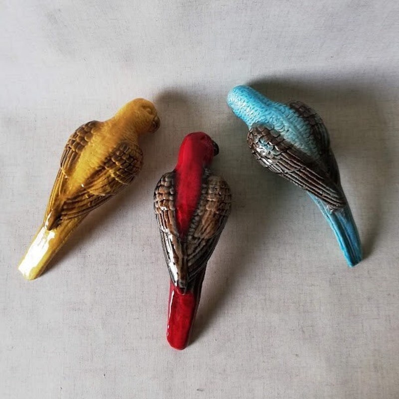 Ceramic Parrot - Etsy