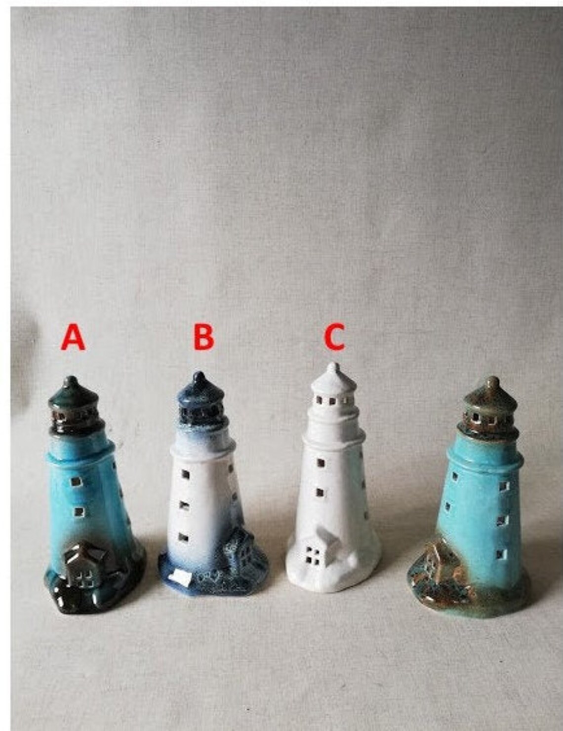 Handmade Ceramic Lighthouse - Etsy