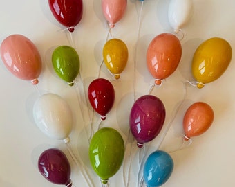Ceramic Balloon Hanging Wall Art, Choose From 3 Sizes and Various ...
