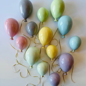 Pastel Ceramic Balloon – Soft Wall Decor – Handmade in Portugal ...