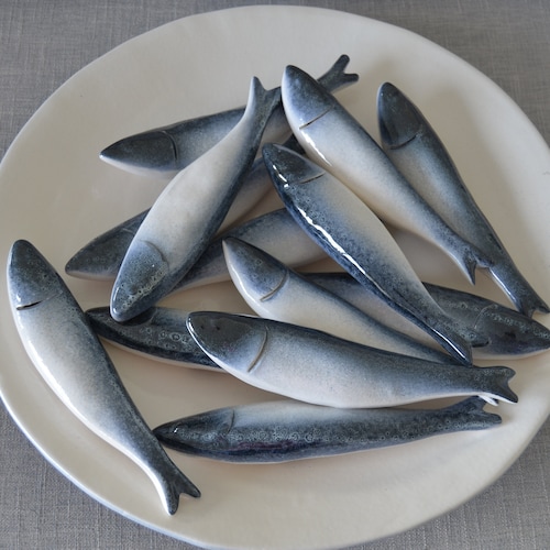 Sardine Ceramic Plate Elegant Home Centerpiece - Etsy