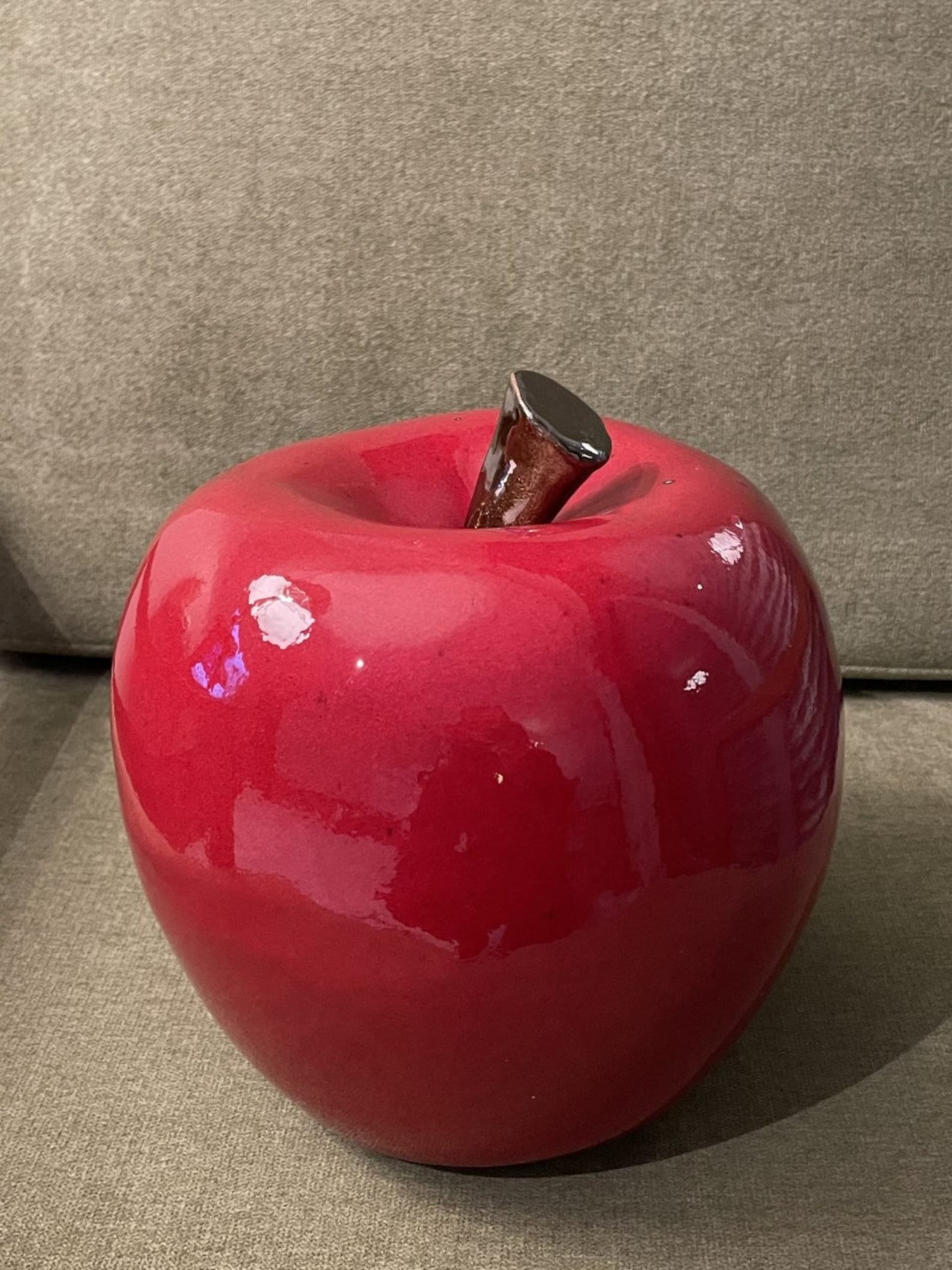 Ceramic Apple Sculpture Fruit Figurine Tabletop - Etsy