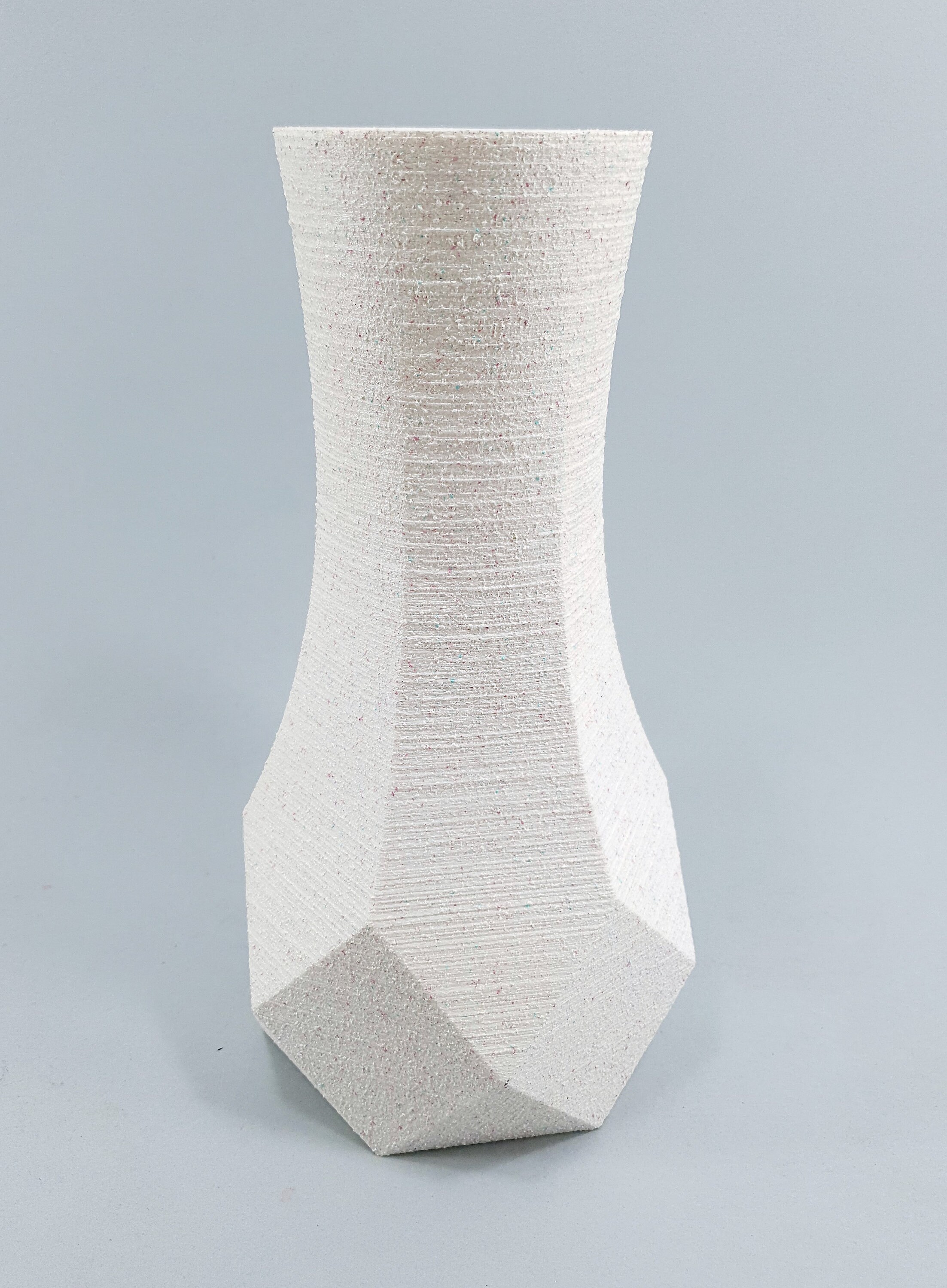 Large 10in 25cm granite stone look vase Black Grey White vase | Etsy