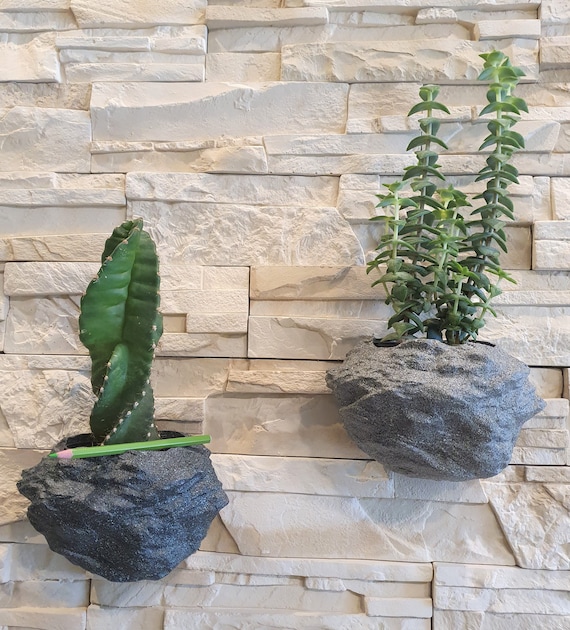 Large Wall Planter 22cm Granite Stone Rock Look Planter Large | Etsy