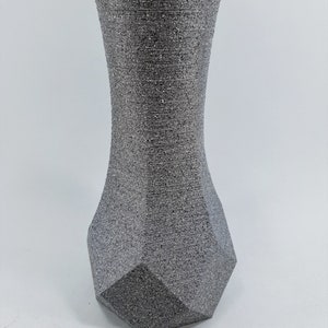 Large 10in 25cm Granite Stone Look Vase Black Grey White Vase - Etsy