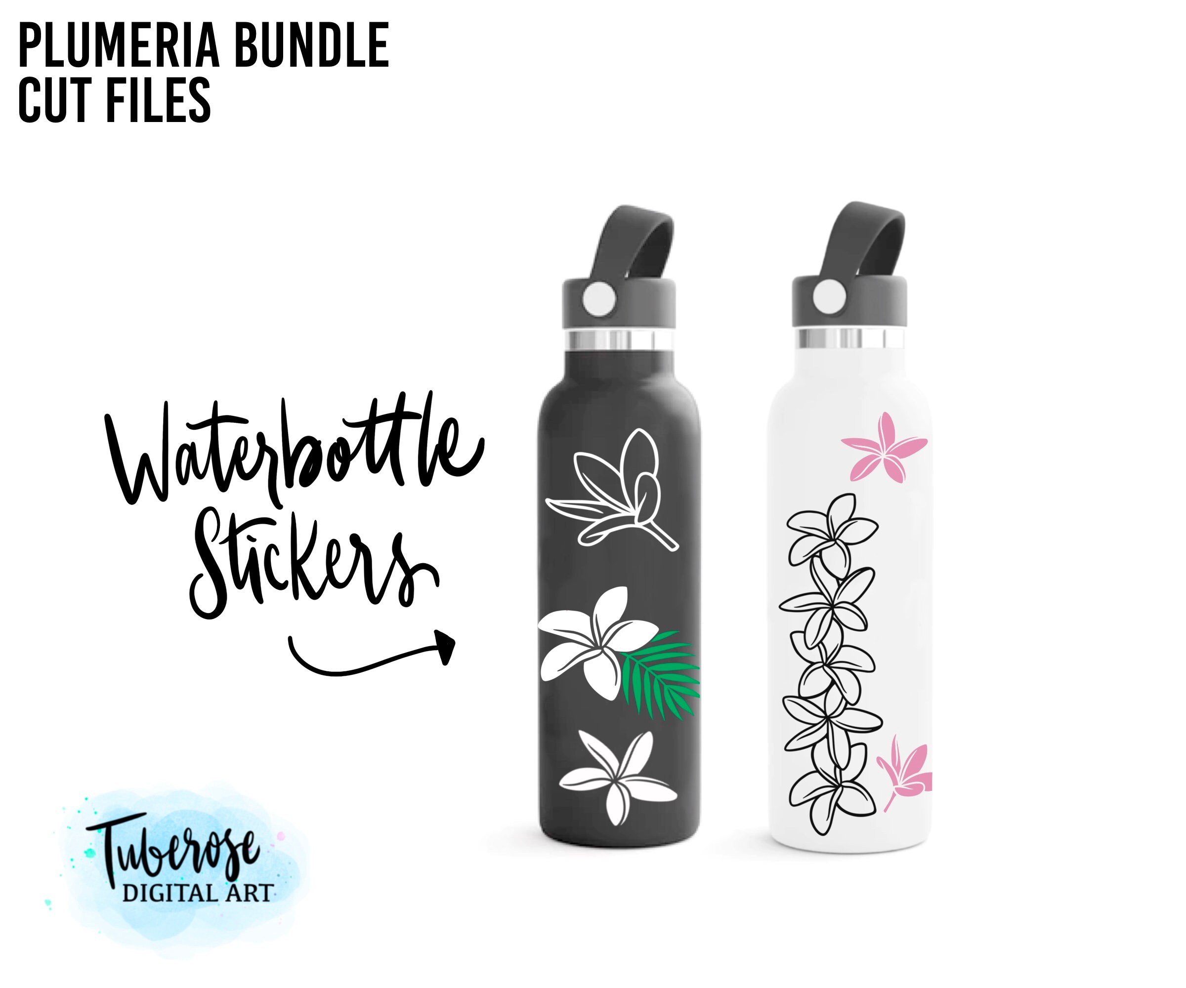 Plumeria SVG Bundle, Assorted Flower Styles, PNG Cut Files, Frangipani ...