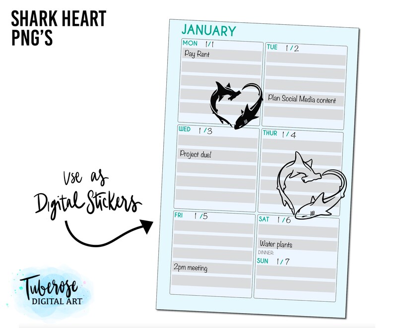 Shark Heart SVG Hammerhead Shark Thresher Shark in Heart - Etsy