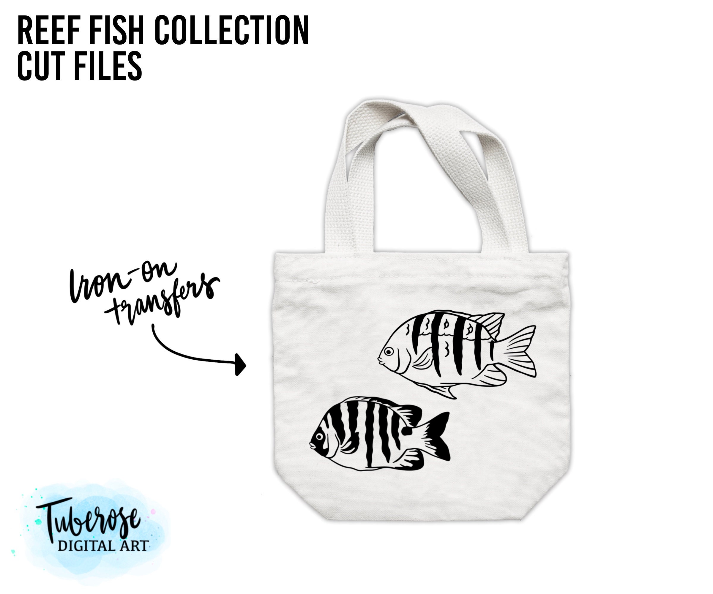 Reef Fish SVG Collection, Kupipi Blackspot, Mamo Sergeant, and ...