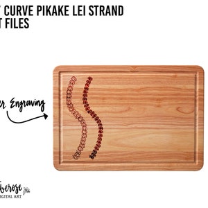 S Curve Pikake Lei SVG, Floral Line Art and Solid Cut Files, Pikake ...