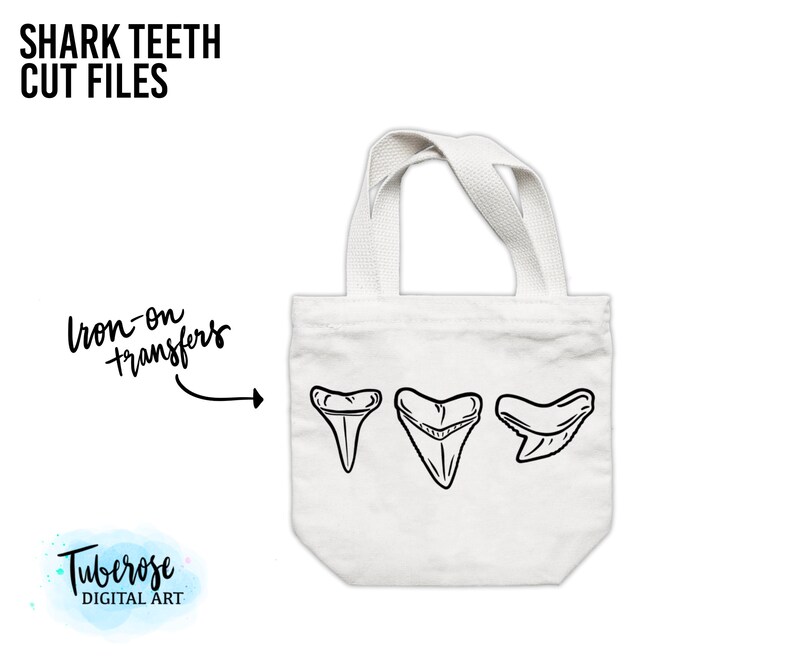 Shark Tooth SVG Great White Shark Teeth Cut Files Bull Shark - Etsy