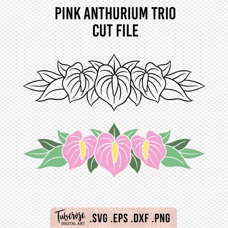 Anthurium Plant Stickers - Etsy