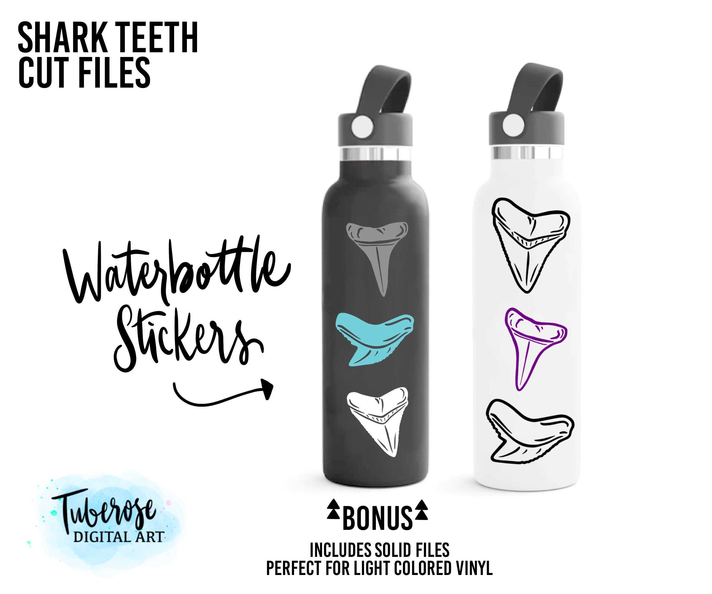 Shark Tooth SVG Great White Shark Teeth Cut Files Bull Shark - Etsy