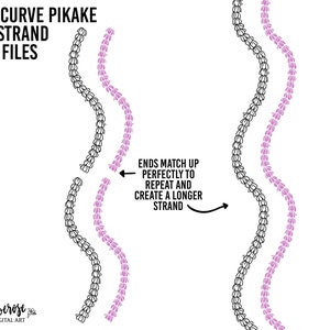 S Curve Pikake Lei SVG, Floral Line Art and Solid Cut Files, Pikake ...