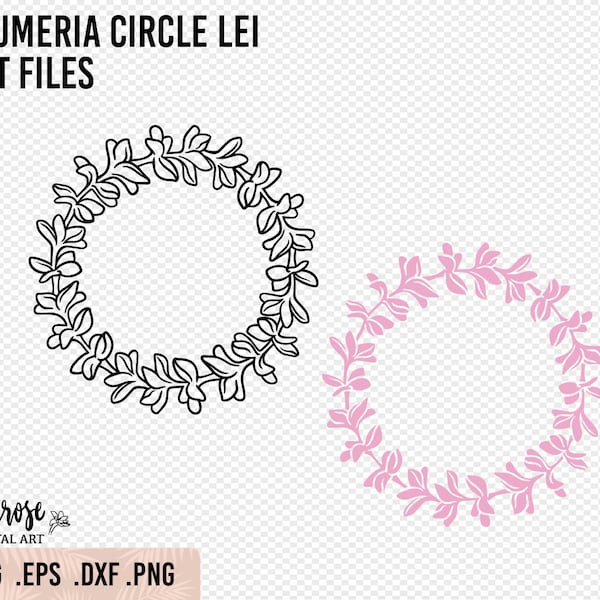 Circle Lei Svg - Etsy