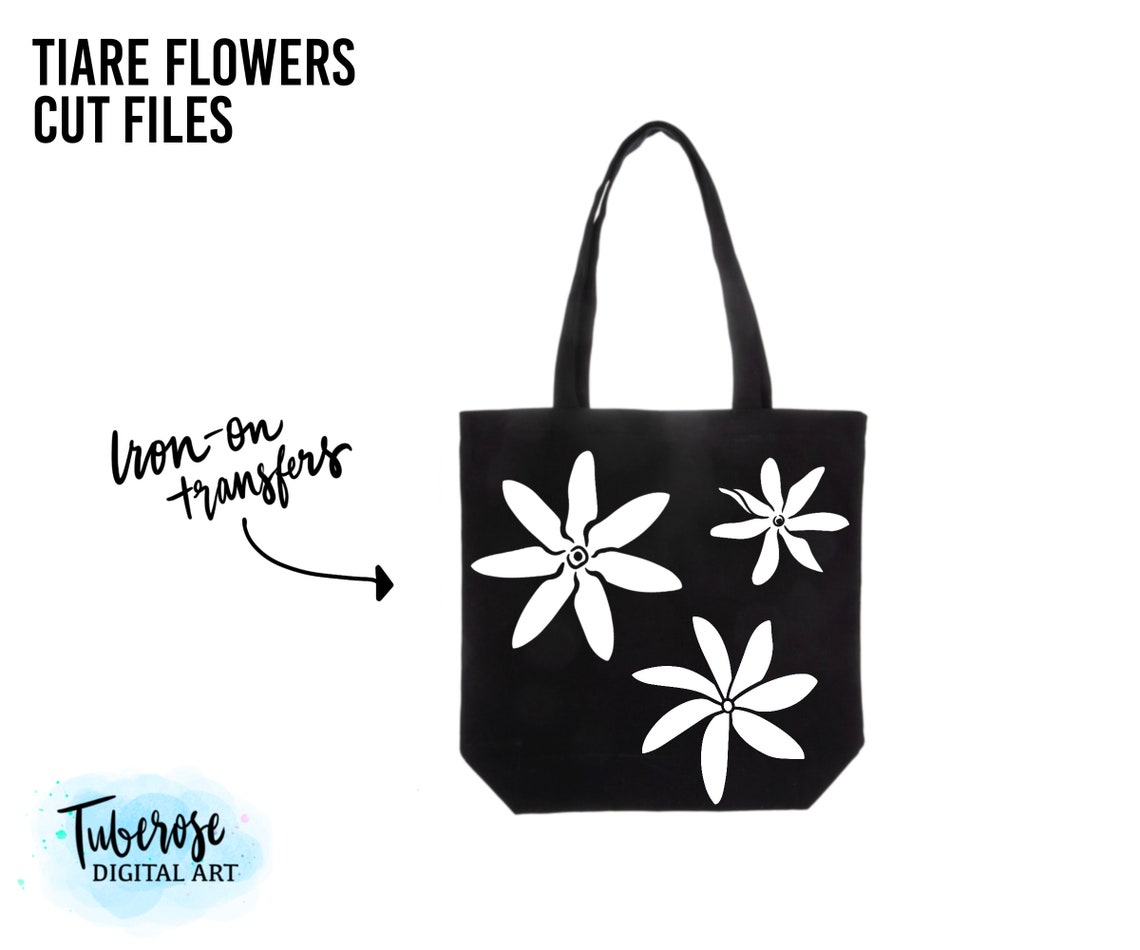Tiare Flower SVG PNG Cut Files Tahitian Gardenia Floral - Etsy